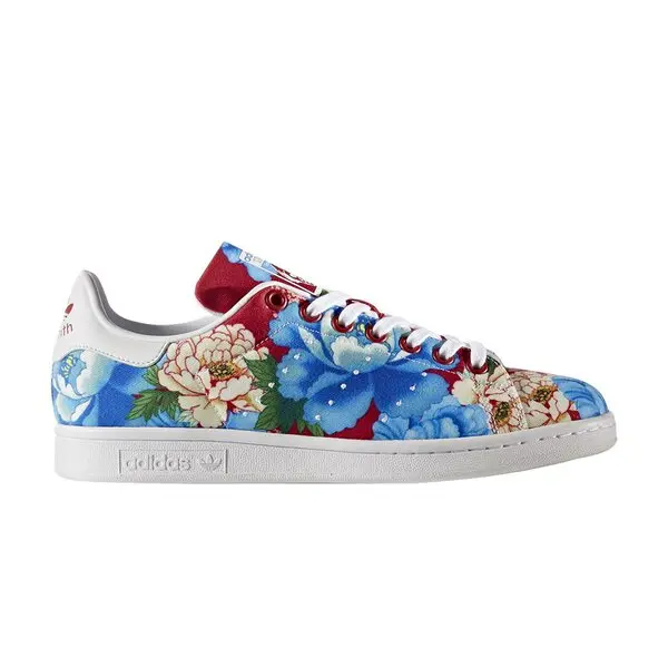 Adidas Stan Smith Floral Low Top Sneakers