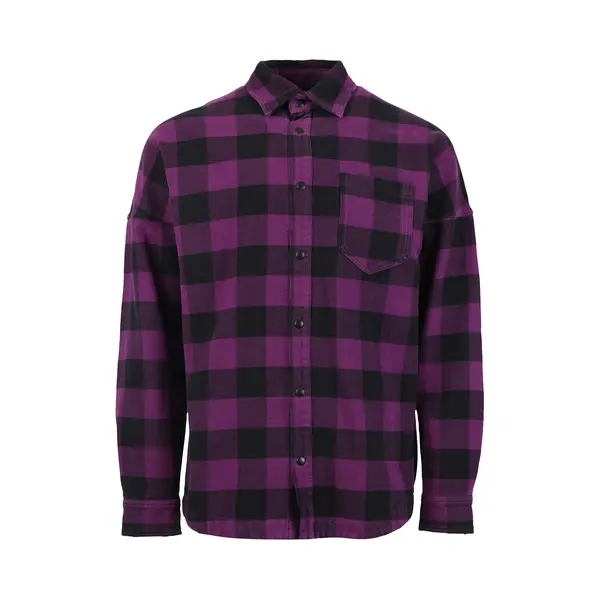 Palm Angels Classic Logo Overshirt /white - Purple
