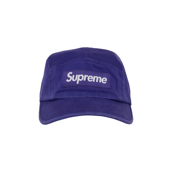 Supreme Washed Chino Twill Camp Cap - Purple