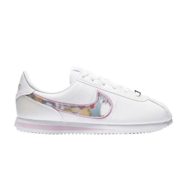 Nike Cortez Se Fuzzy Floral Print Sneakers - Pink
