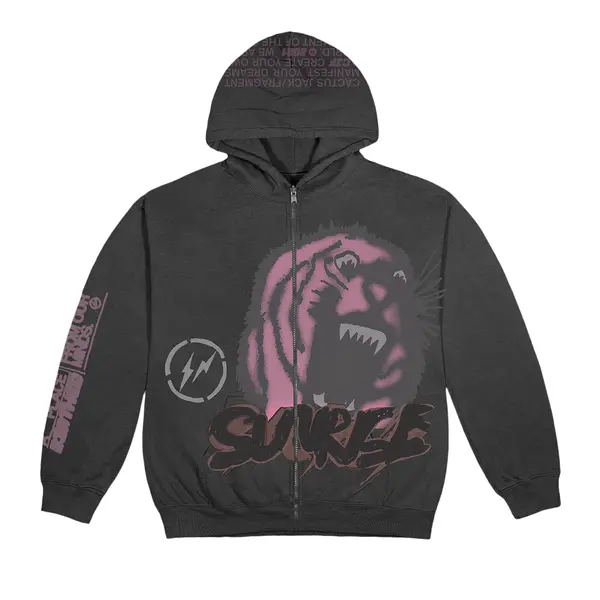 TRAVIS SCOTT For Fragment Sunrise Zip Up Hoodie - Grey