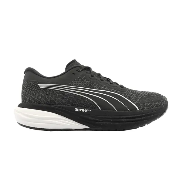 PUMA Deviate Nitro 2 Wtr Metallic Silver Sneakers - Black