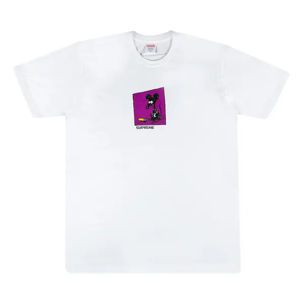 Supreme Mouse Tee - White
