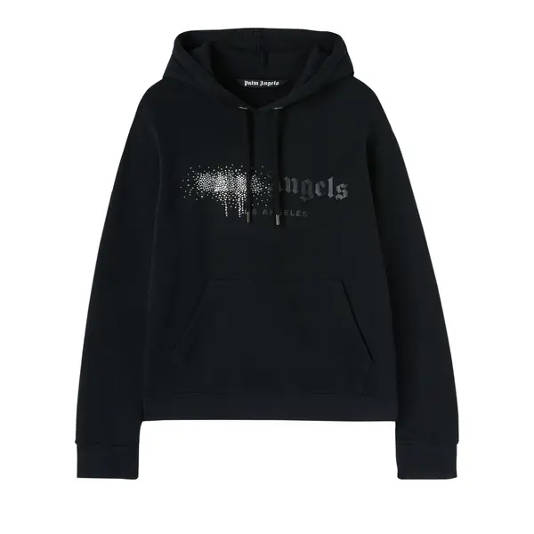 Palm Angels Rhinestone Sprayed Hoody