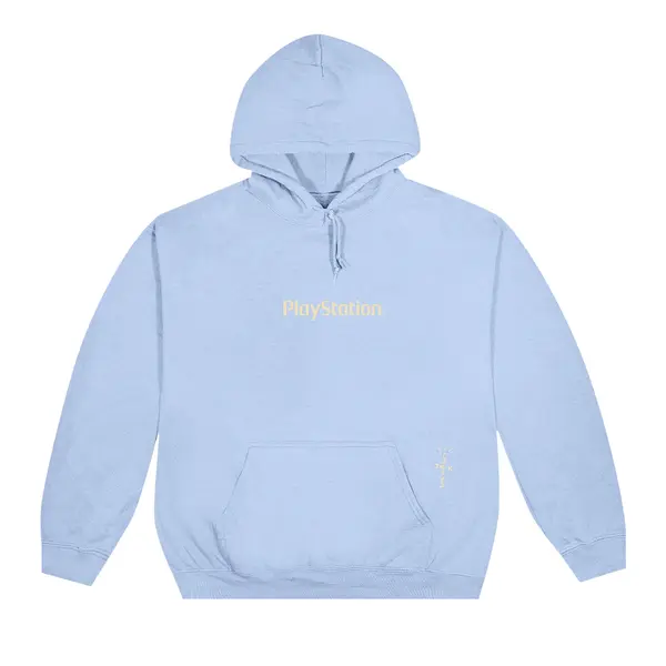 TRAVIS SCOTT Motherboard Printed Hoodie - Blue