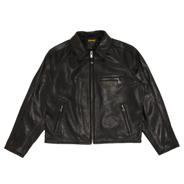 Supreme X Schott Leather Racer Jacket