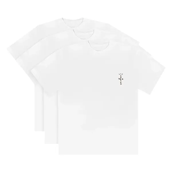 TRAVIS SCOTT Cj Tee 3-pack - White
