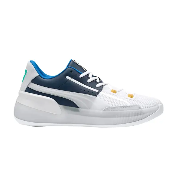PUMA Clyde Hardwood Peacoat - White