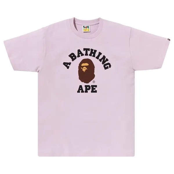 A BATHING APE Pigment College Tee - Purple