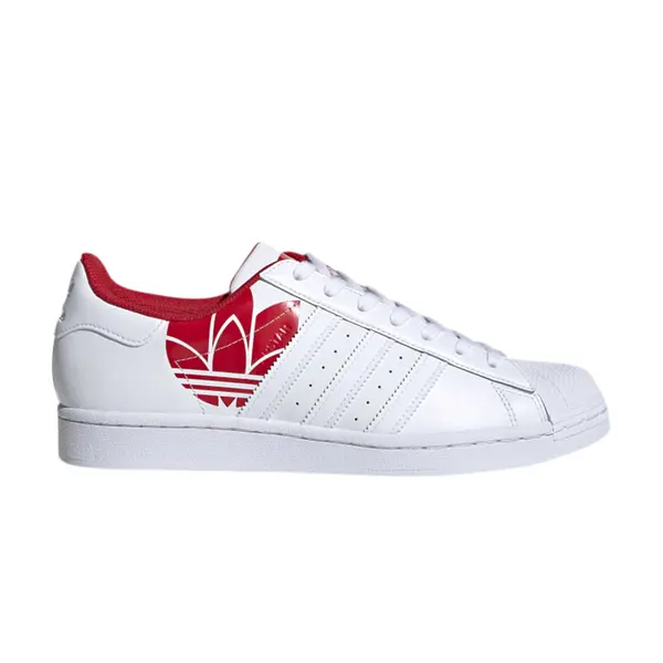 Adidas Superstar Trefoil Print Sneakers - White