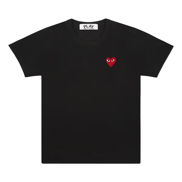 Play Comme Des Garcon Heart T-shirt - Black