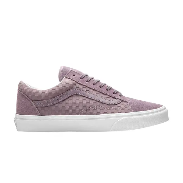 VANS Old Skool Embossed Mini Check Sneakers - Purple