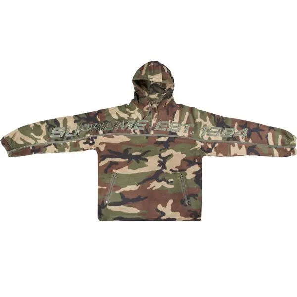 Supreme Polartec Half Zip Hooded Sweatshirt - Multicolor