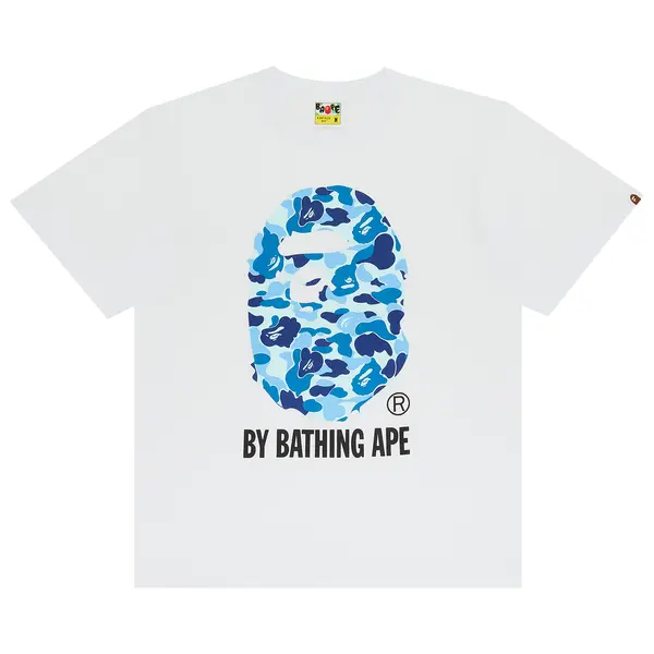 A BATHING APE Abc Camo Bathing Tee /blue - White