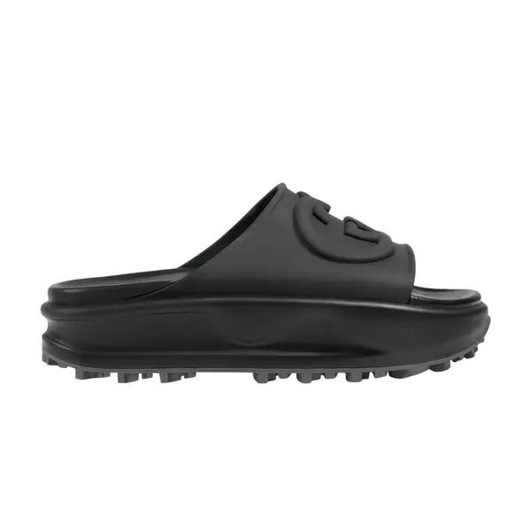 Gucci Interlocking G Slide Sandal - Black