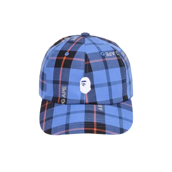BAPE Check Panel Cap - Blue