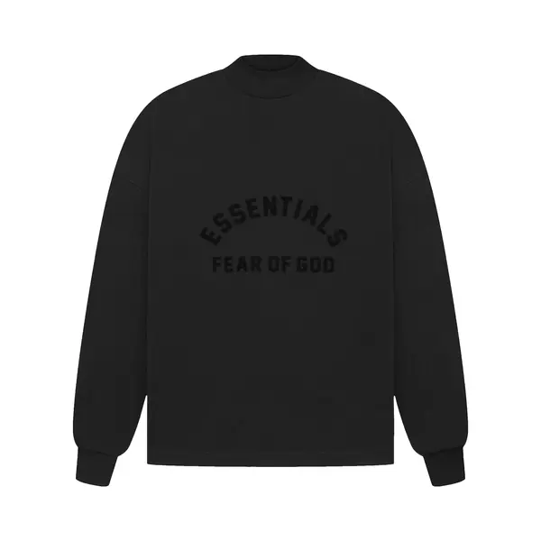 Fear Of God Long Sleeve Tee 'jet - Black