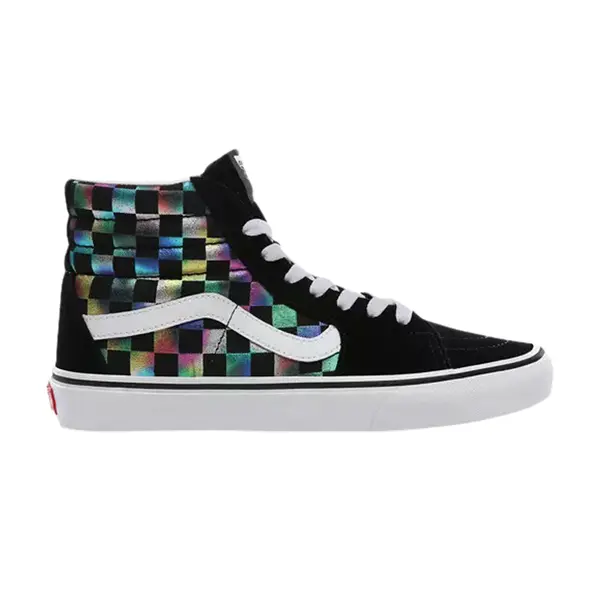 VANS Sk8-hi Iridescent Checkerboard Sneakers - Black