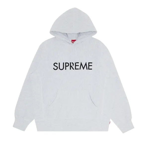 Supreme Capital Hooded Sweatshirt - Grey