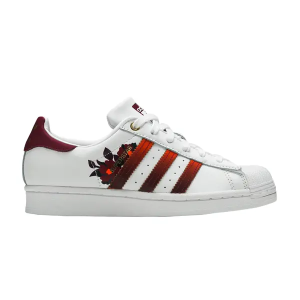 Adidas Her Studio London X Superstar 'autumn Floral' Sneaker - White