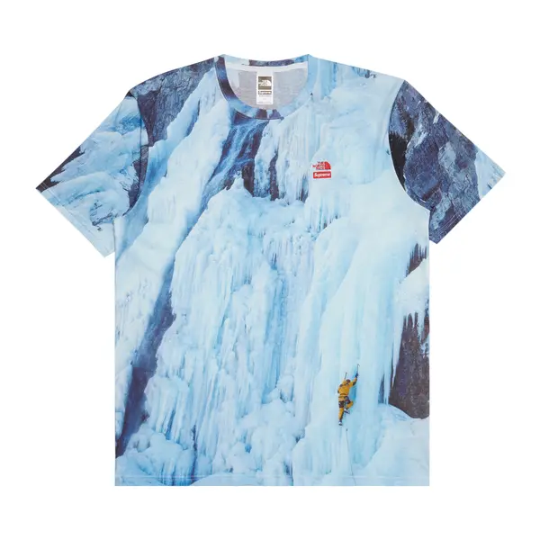 Supreme X The North Face Ice Climb Tee 'multicolor - Blue