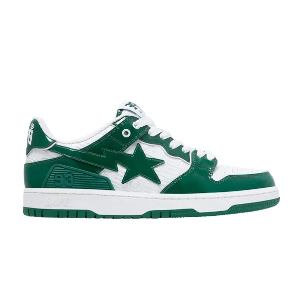 A BATHING APE Sk8 Sta #5 Luxury Sport Monogram Sneakers - Green