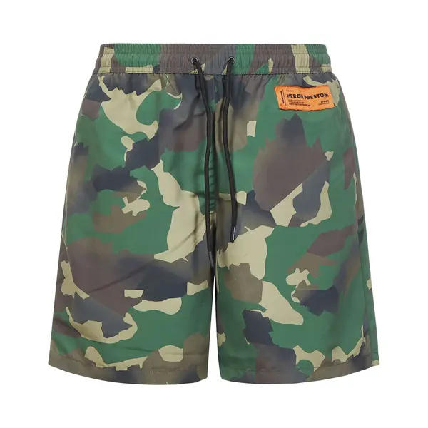 Heron Preston Nylon Swimshorts 'military - Green