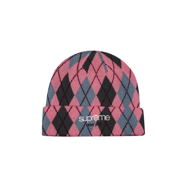 Supreme Argyle Cashmere Beanie - Multicolor