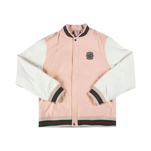 Supreme X Lacoste Wool Varsity Jacket - Multicolor