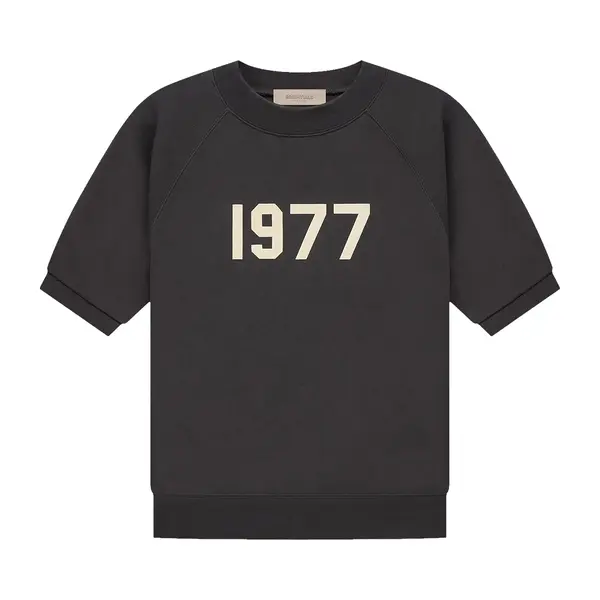 Fear Of God Short-sleeve Raglan Crewneck 'iron - Black