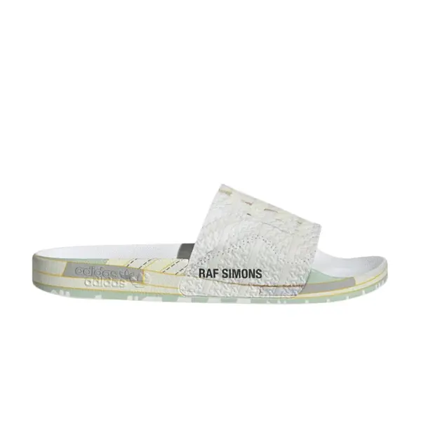 Adidas Raf Simons Adilette Slides - White