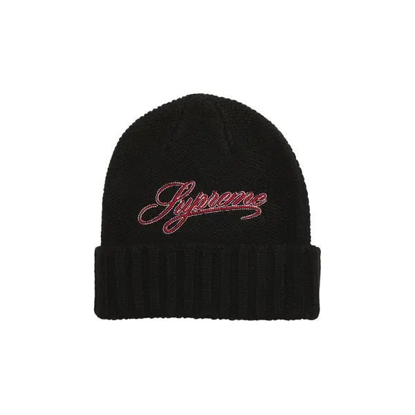 Supreme Script Logo Beanie - Black