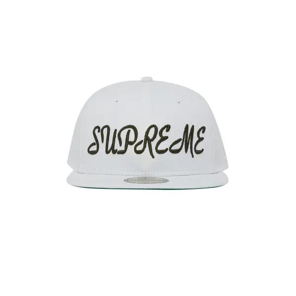 Supreme Script New Era Cap - White