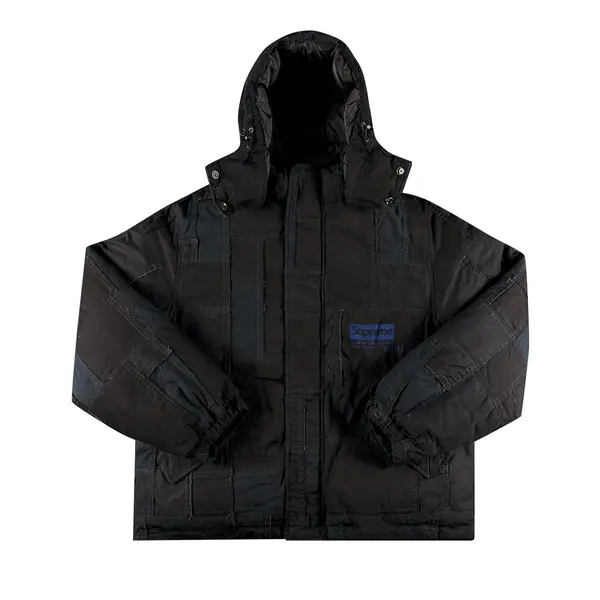 Supreme X Junya Watanabe X Comme Des Garçons Patchwork Puffy Jacket - Black