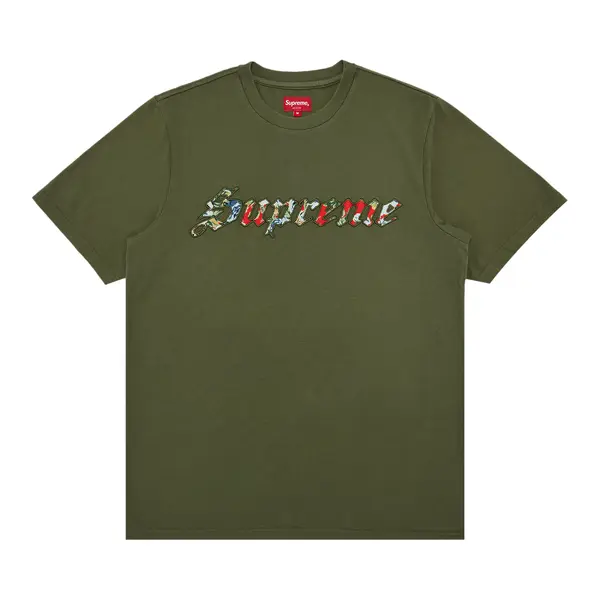 Supreme Floral Appliqué Short-sleeve Top