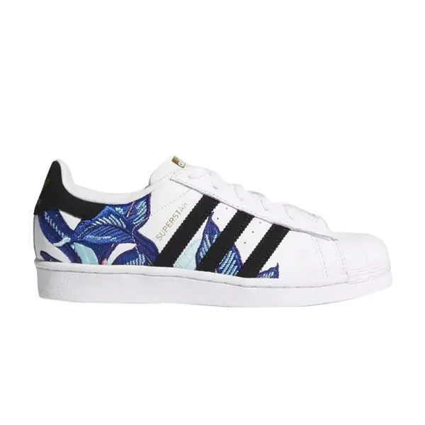 Adidas Superstar Floral Graphic - White