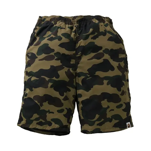 A BATHING APE Camo Beach Shorts