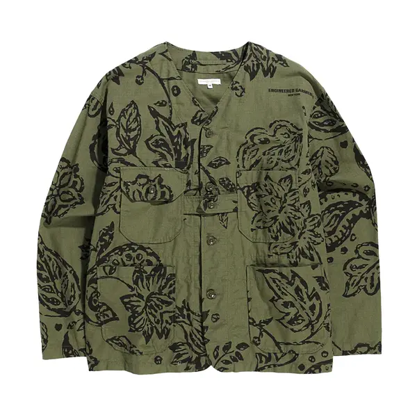 Engineered Garments Floral Print Cardigan Jacket