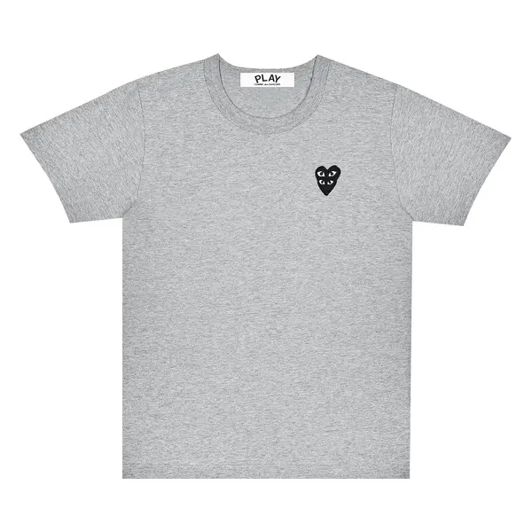 Play Comme Des Garcon Stacked Heart Short-sleeve T-shirt - Grey