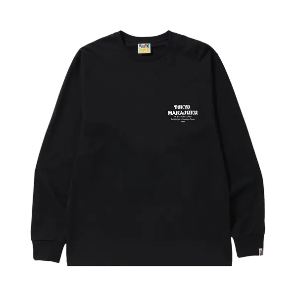 A BATHING APE Japan Culture Daruma Long-sleeve Tee - Black