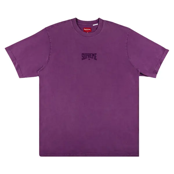 Supreme Acid Wash Short-sleeve Top 'plum - Purple