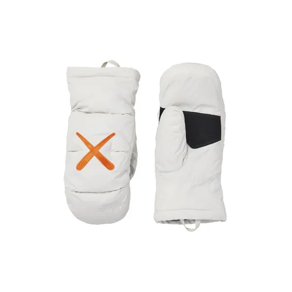 The North Face X Kaws Nuptse Mittens - Cream