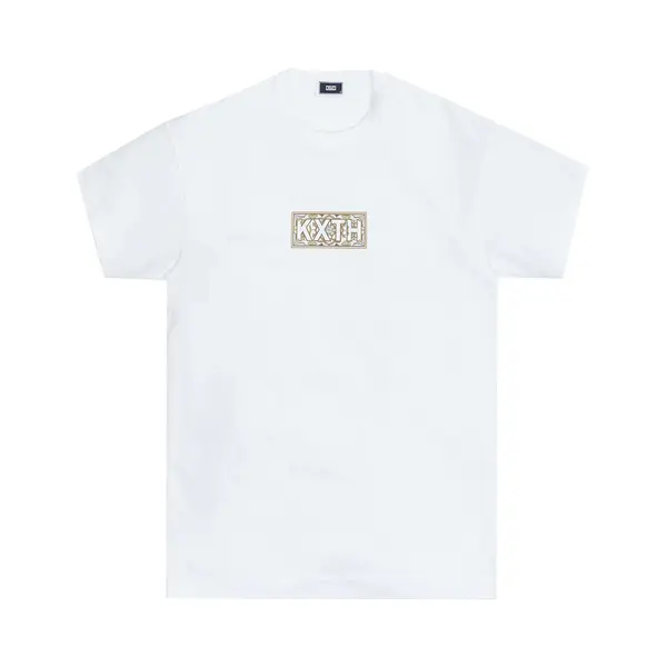Kith Moroccan Tile Classic Logo Tee 'beige - White