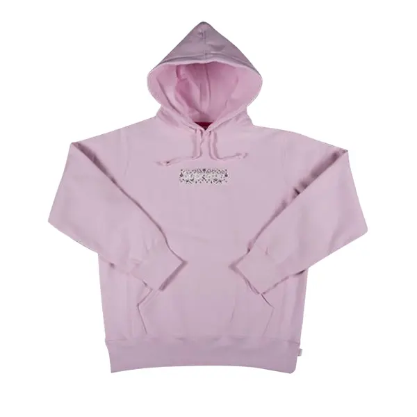 Supreme Bandana Box Logo Hooded Sweatshirt - Pink