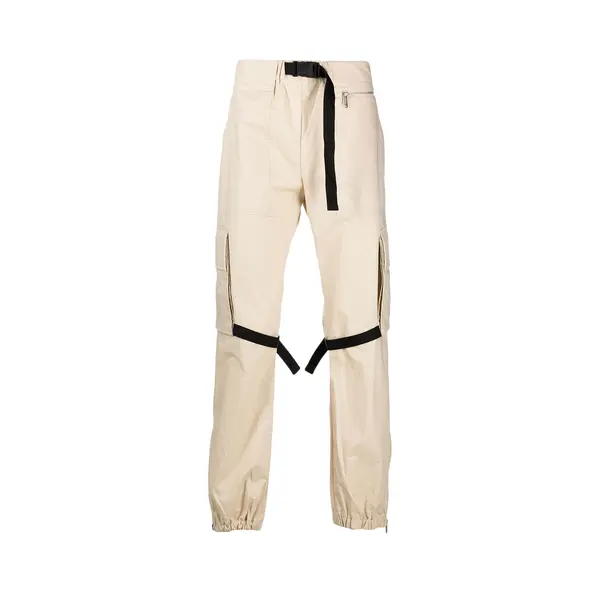 Off-White Cotton Cargo Pants