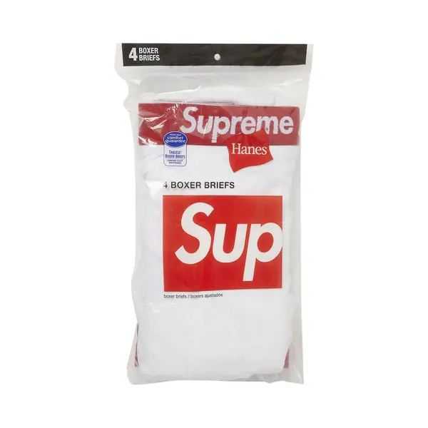 Supreme X Hanes Boxer Briefs - White