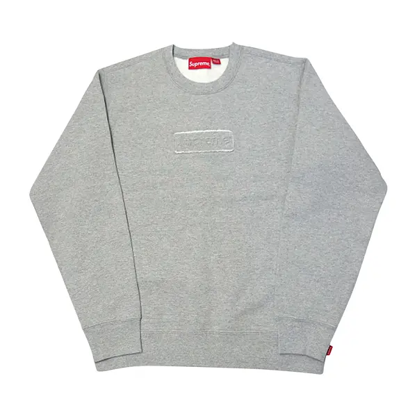 Supreme Cutout Logo Crewneck - Grey