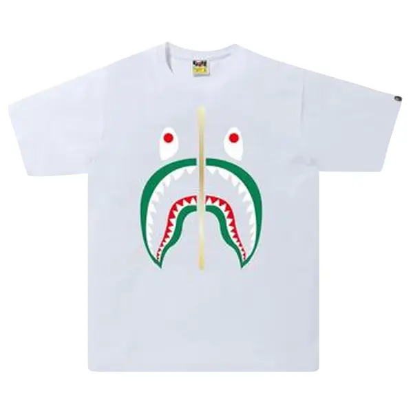 A BATHING APE Colors Shark Tee - White