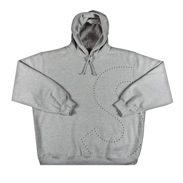 Supreme Laser Cut Logo Hoodie - Grey