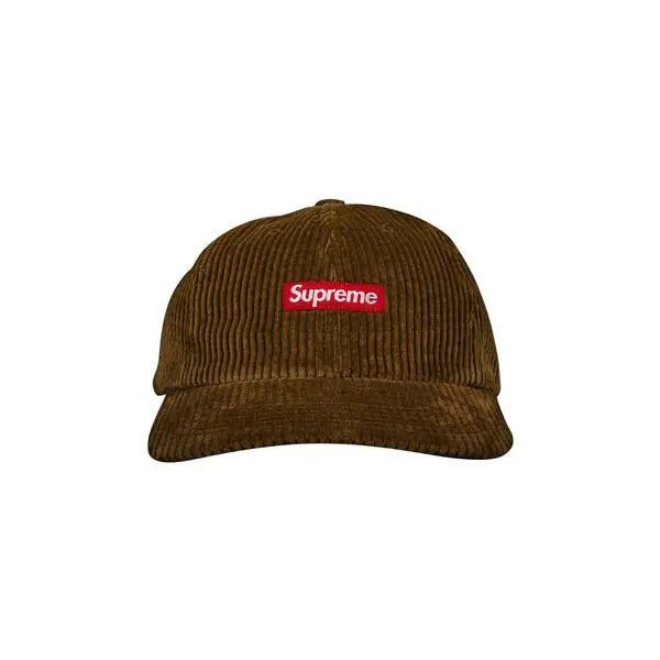 Supreme Ripple Corduroy Small Box 6-panel Cap - Brown